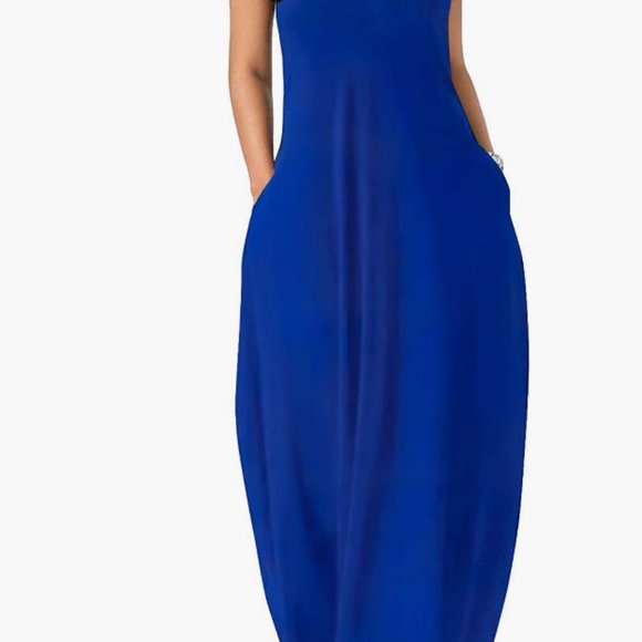 Dresses | Soft Cotton Royal Blue Summer Maxi Dress | Poshmark